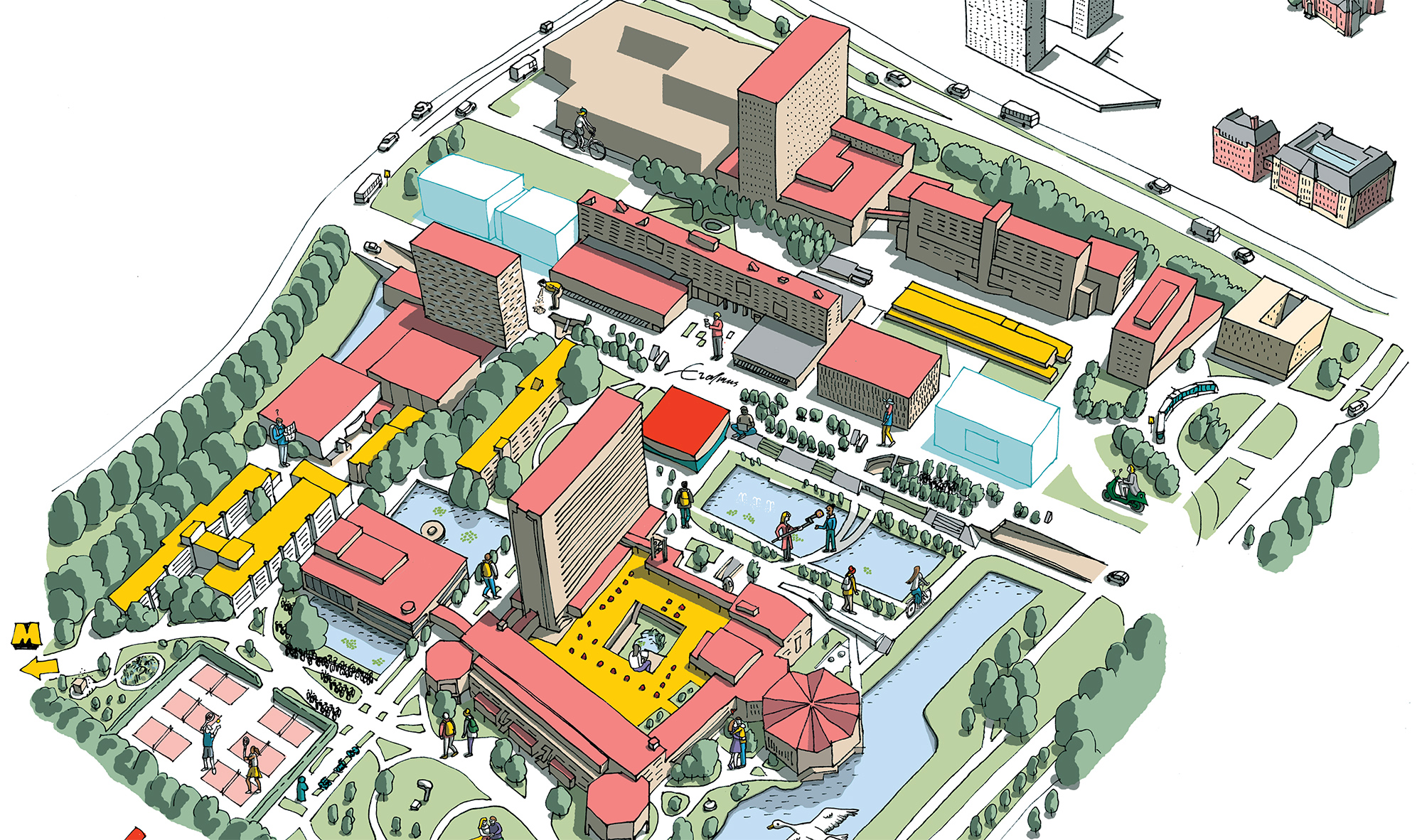 Find your way around the campus - Erasmus Magazine